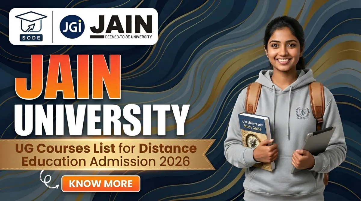 Jain University UG Courses Distance Admission Process 2026